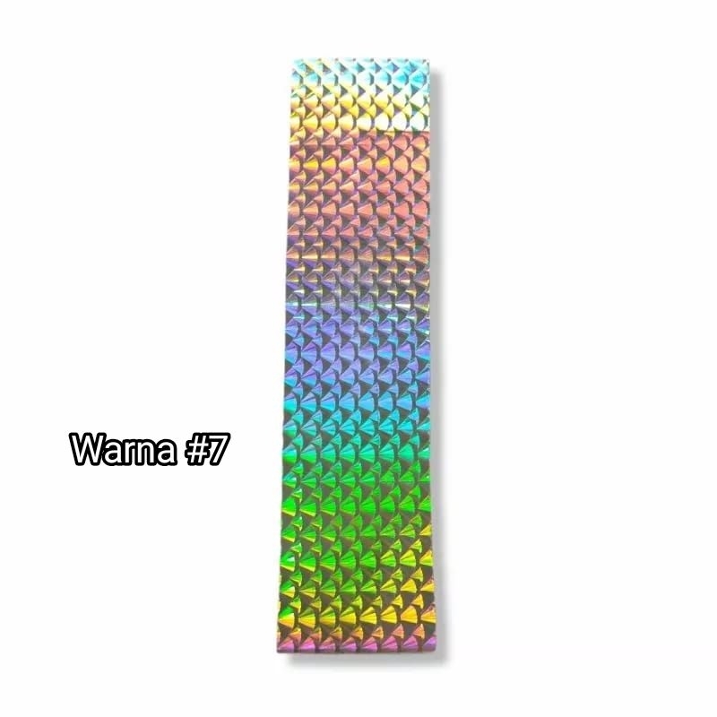 Jual Stiker Hologram 3D Untuk Metal Jig Motif Sisik Ikan 20cm X 5cm ...