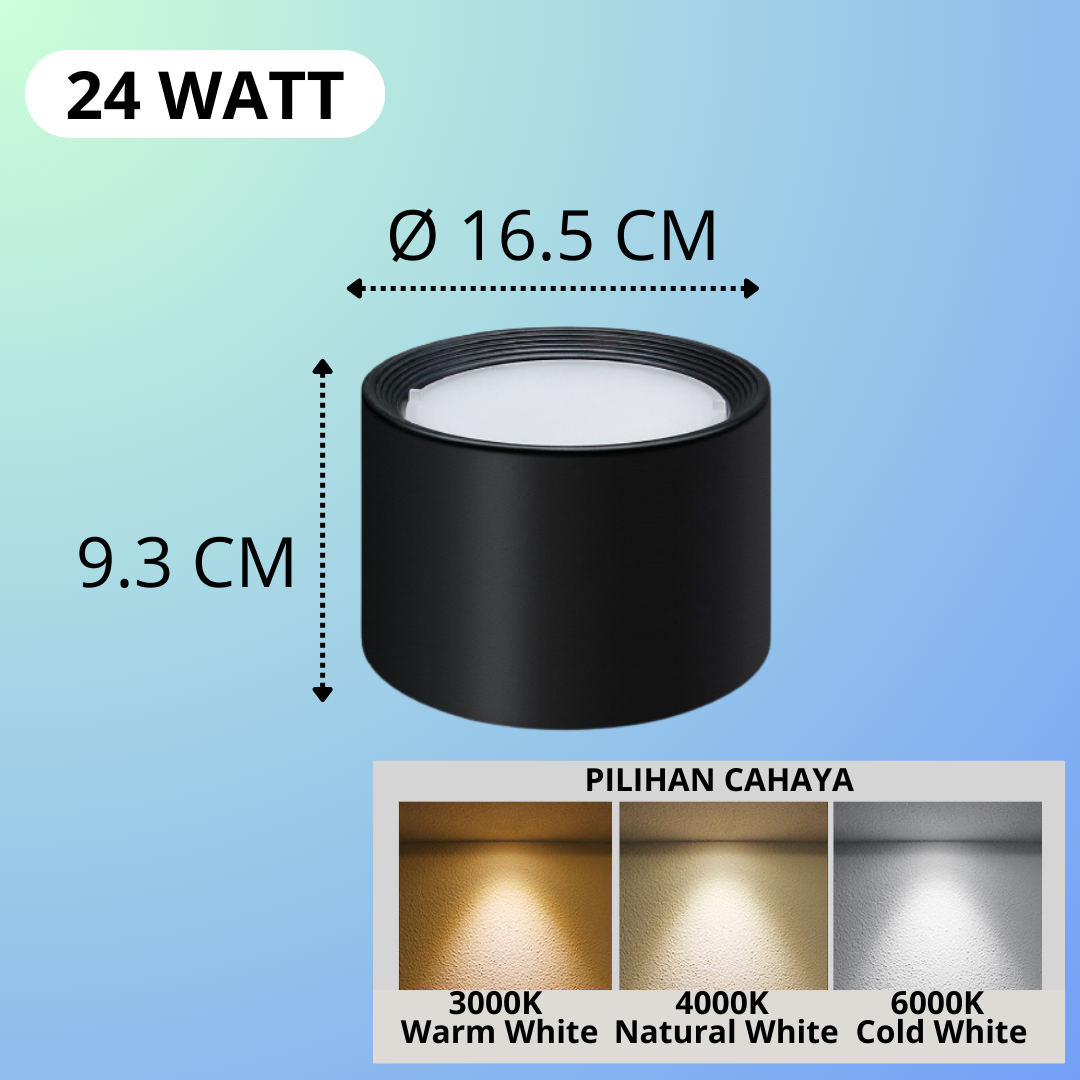 Jual Lampu Downlight Outbow LED Lampu Plafon 12W 24W Bergaransi | Shopee Indonesia