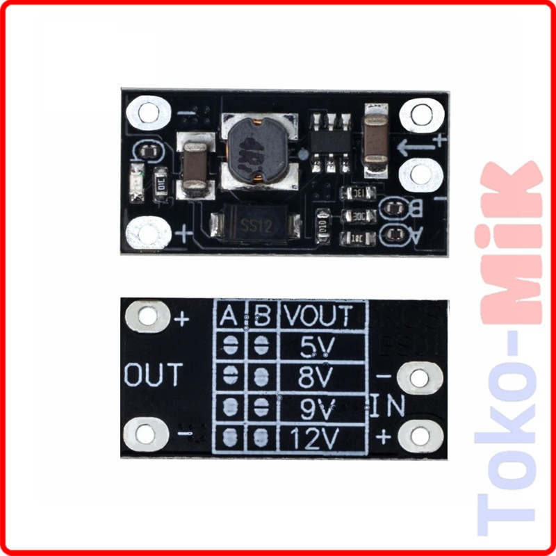 Jual Step Up Boost DC-DC Out 1.5A 5V 8V 9V 12V 18650 Lithium LED ...