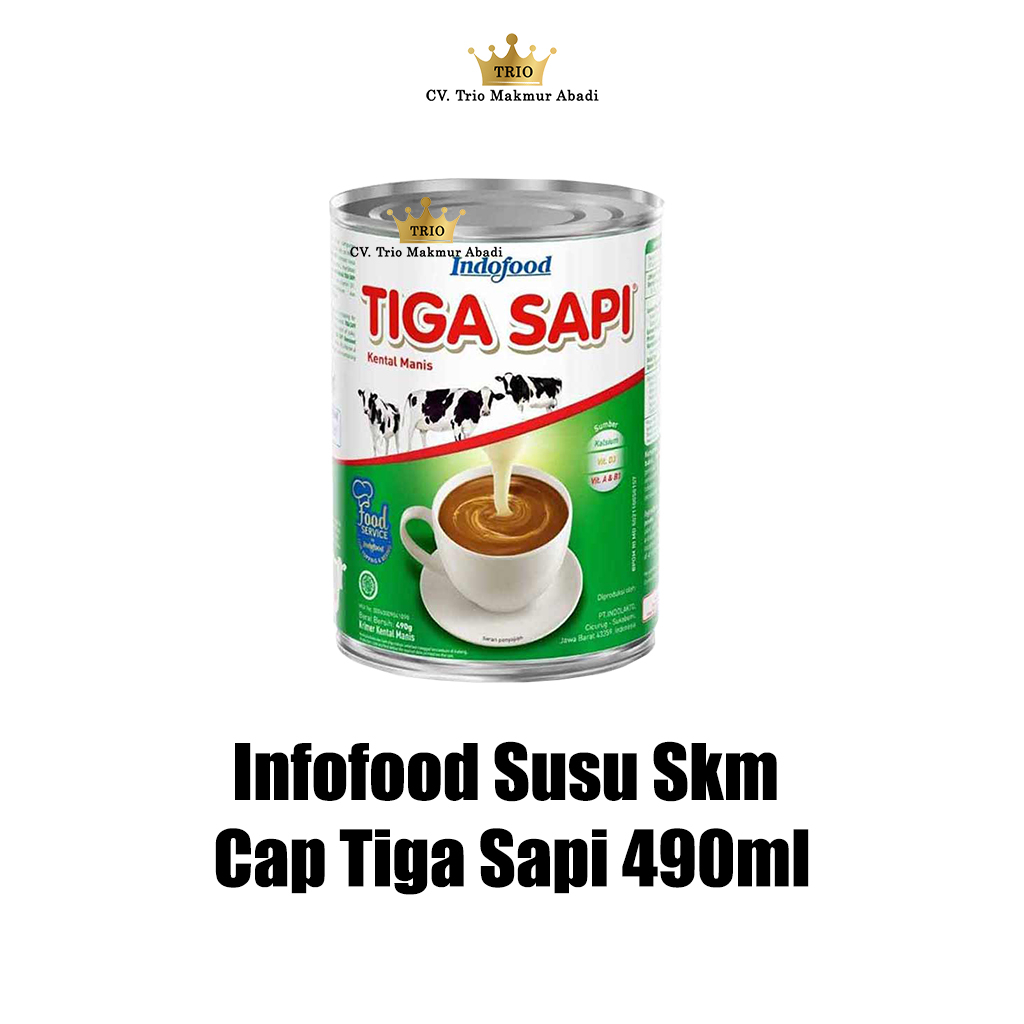 Jual Susu Skm Cap Tiga Sapi 490ml | Shopee Indonesia