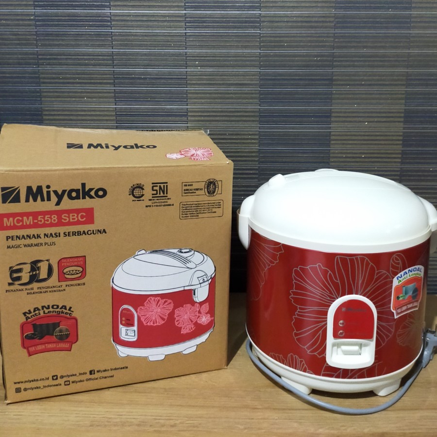 Jual Miyako Rice Cooker MCM-558 SBC / Magic Com / Penanak Nasi 2 Liter ...