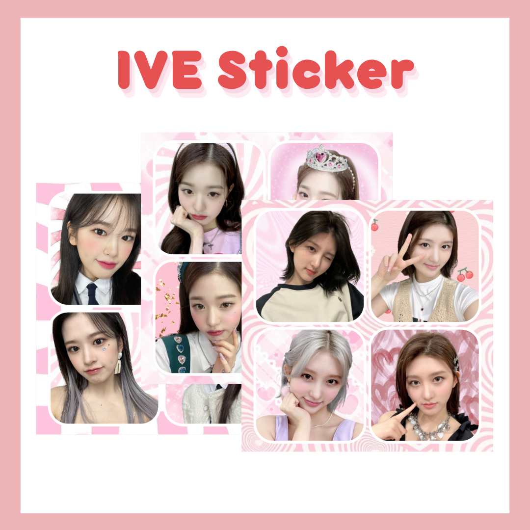 Jual IVE sticker deco pink aesthetic sticker mail mini edition | Shopee ...