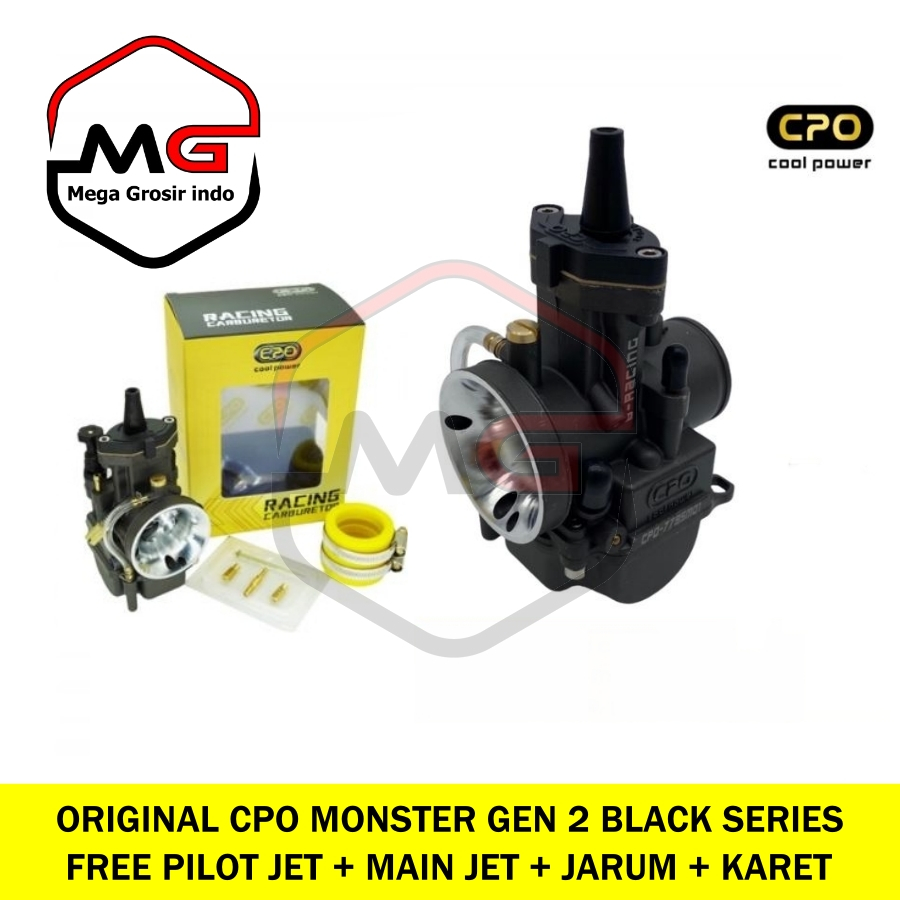 Jual COD KARBU BLACKVIPER BLACK MONSTER PWK KARBURATOR ORIGINAL COOL POWER PWK 24-26-28-30-32-34 ...