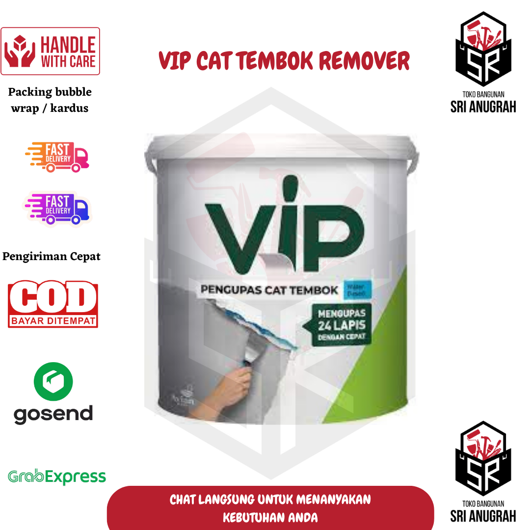 Jual VIP AVIAN Paint Remover Cat Tembok Pembersih Penghapus 1kg ...