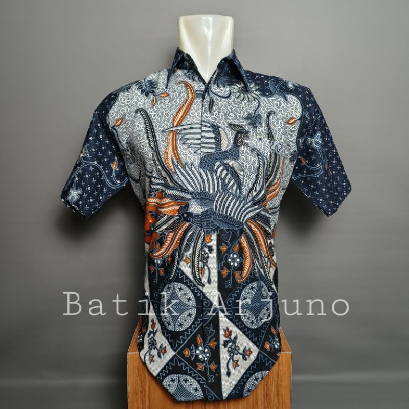 Jual kemeja baju batik pria Lapis Furing Lengan Panjang Pendek Mandala ...