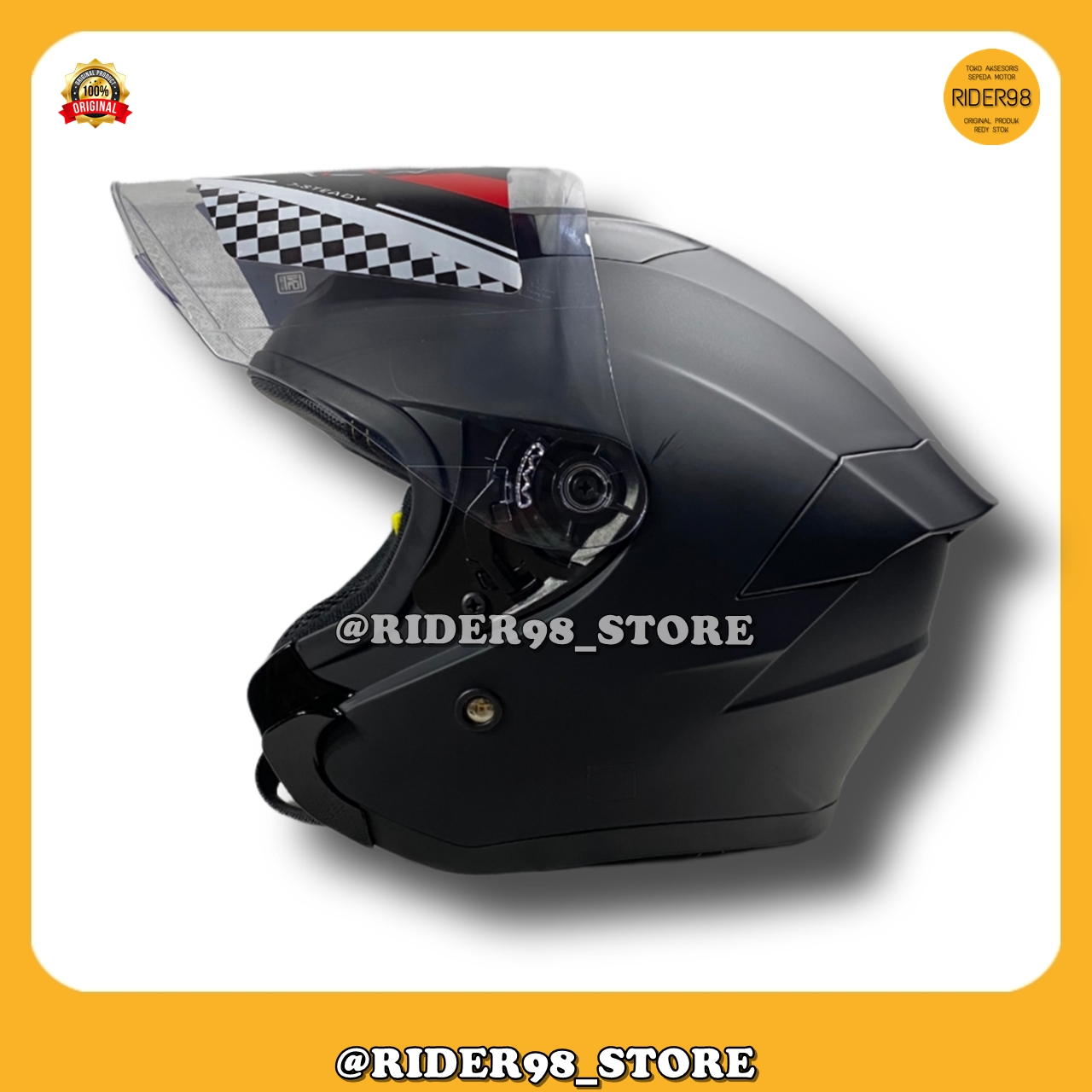 Jual Helmets Sepeda Motor Half Face Gift Sargon Solid Polos Original ...