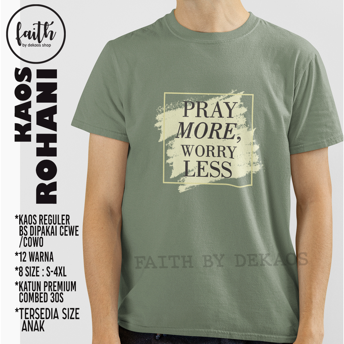 Jual KAOS ROHANI KRISTEN / KAOS KRISTEN / KAOS ROHANI PASKAH / KAOS ...