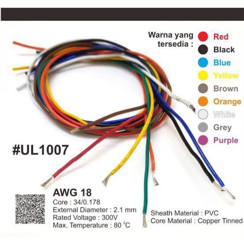 Jual Kabel AWG 18 per 1 meter | Shopee Indonesia