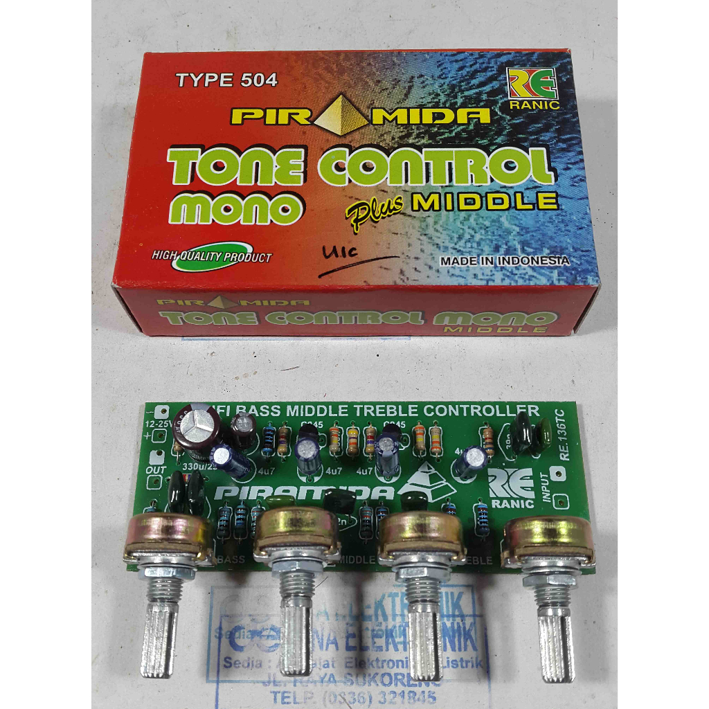 Jual KIT TONE CONTROL MONO PLUS MIDLE - DC 12 VOLT | Shopee Indonesia