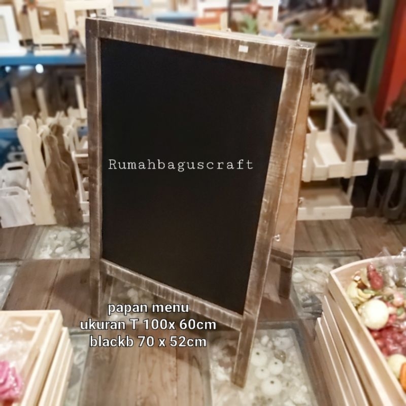 Jual papan menu kayu standing | Shopee Indonesia