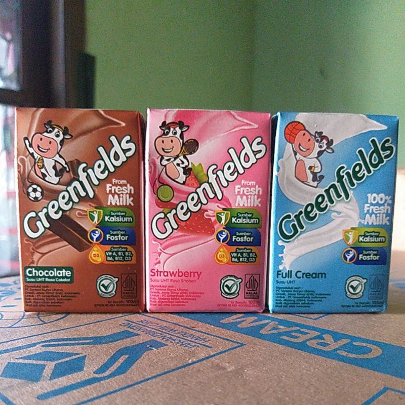 Jual susu greenfields uht 105ml 40pc ( bisa mix 3 rasa)instan&luar kota ...