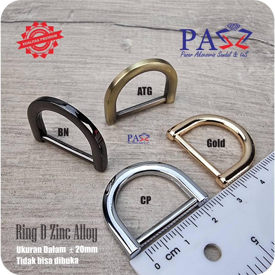 Jual Ring Tas Ring D Zinc Alloy 20mm TE4 (Premium) | Shopee Indonesia