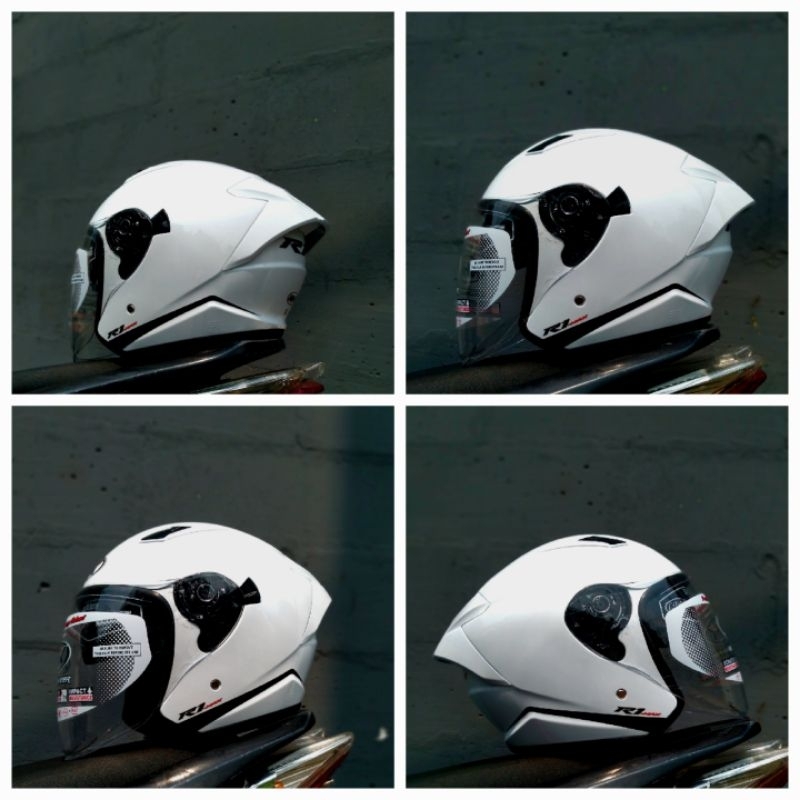 Jual HELM NHK R1 MAX DOBLE VISOR & R1 ELIT SINGLE VISOR PAKET SPOILER ...