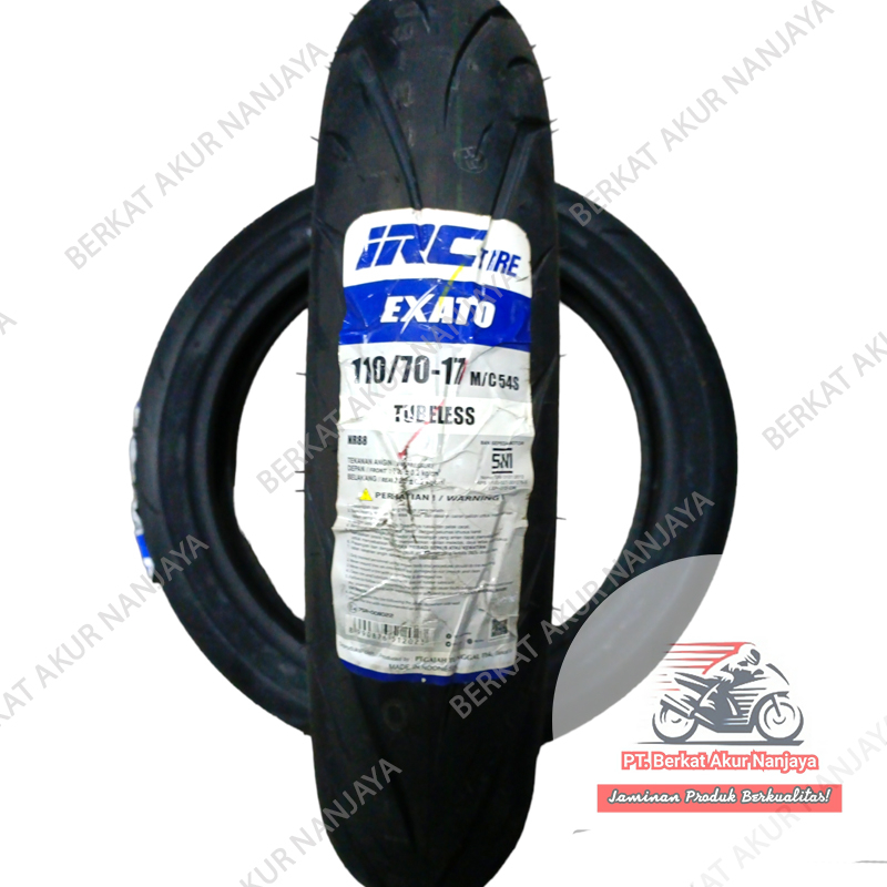Jual IRC Exato NR88 110/70-17 Ban Motor Tubeless BONUS Pentil | Shopee ...