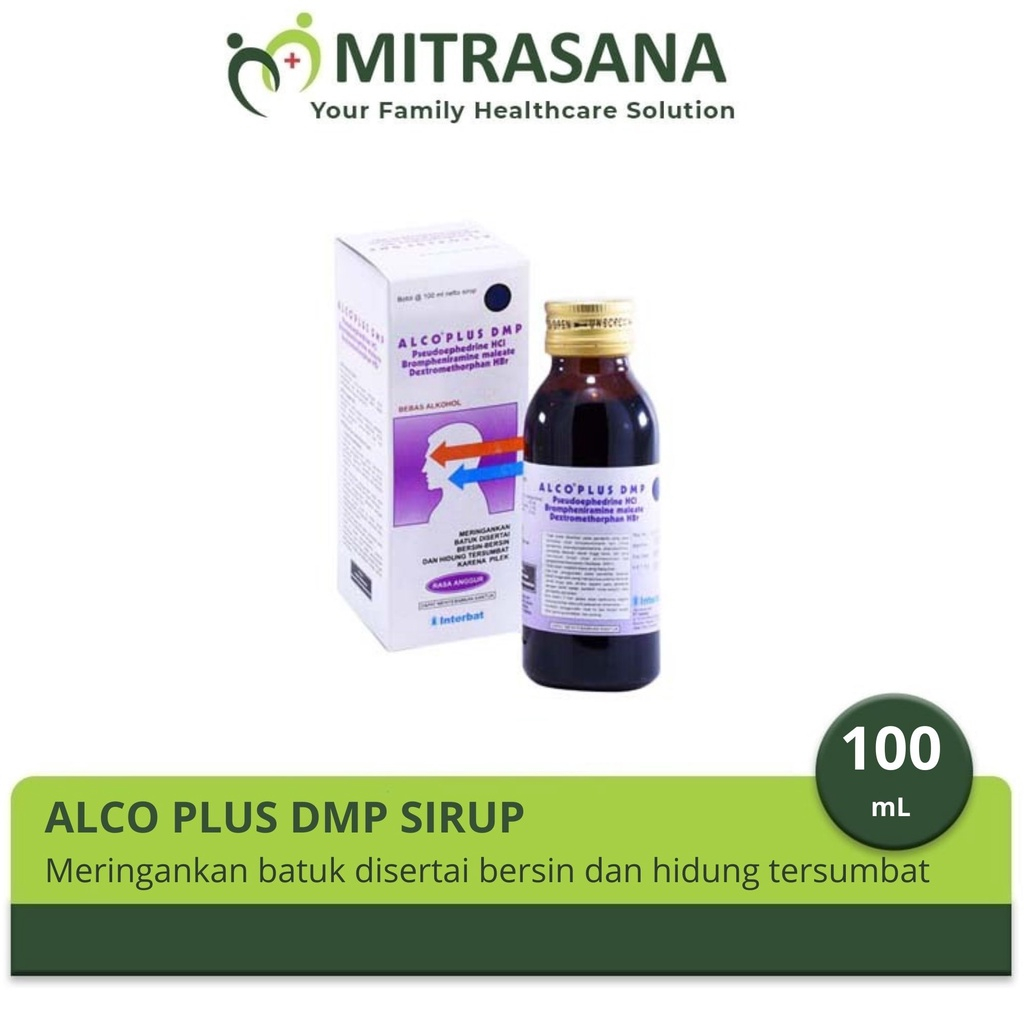 Jual Alco Plus DMP Sirup 100 mL - Mengatasi Batuk dan Hidung Tersumbat | Shopee Indonesia