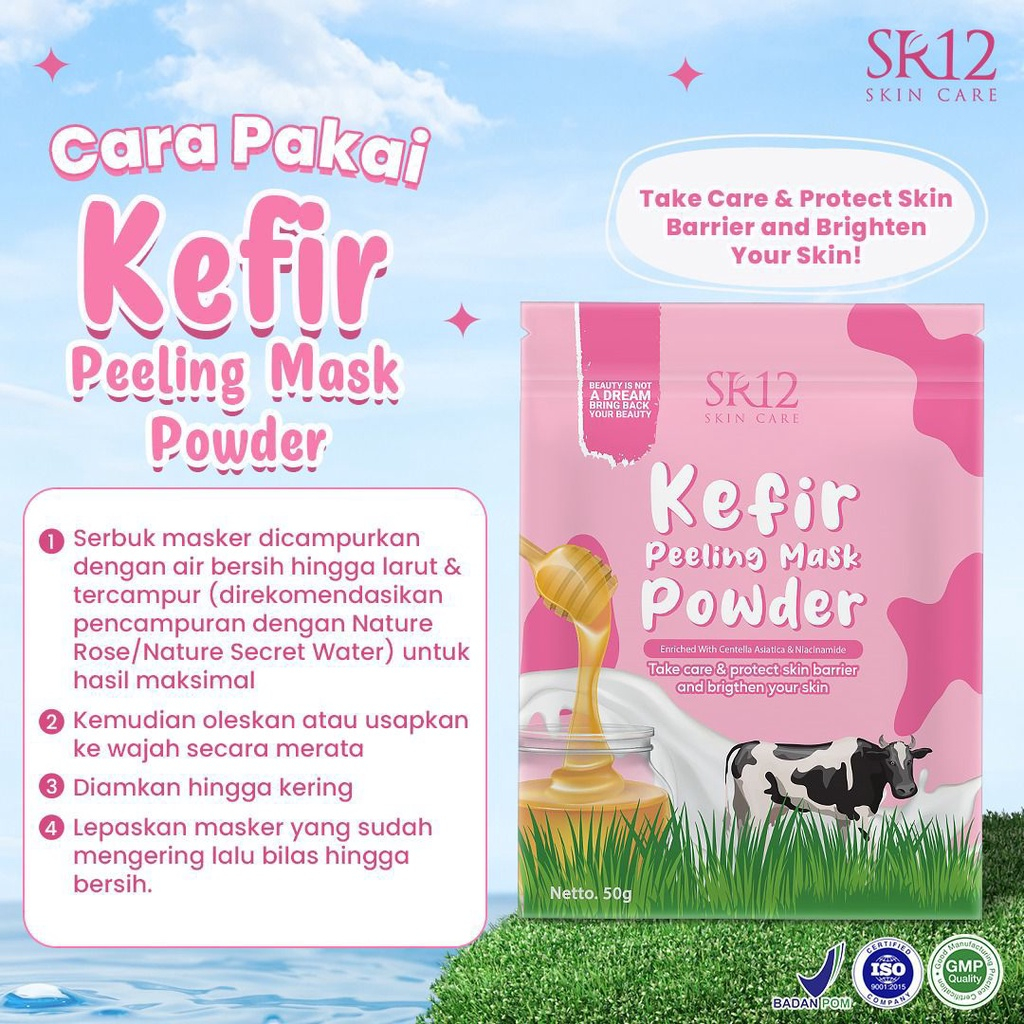 Jual KEFIR PEELING MASK POWDER SR12 (50gr) | Shopee Indonesia