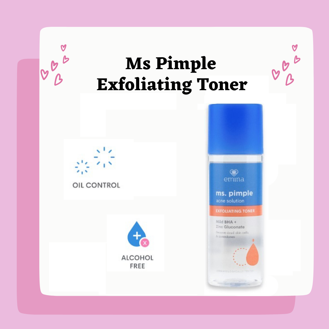 Jual Emina Ms Pimple Acne Solution Exfoliating Toner 100ml | Shopee ...