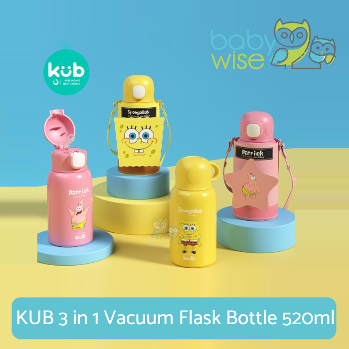 Jual KUB 3 in 1 Vacuum Flask Bottle 520ml - Botol Minum Stainless Vakum | Shopee Indonesia