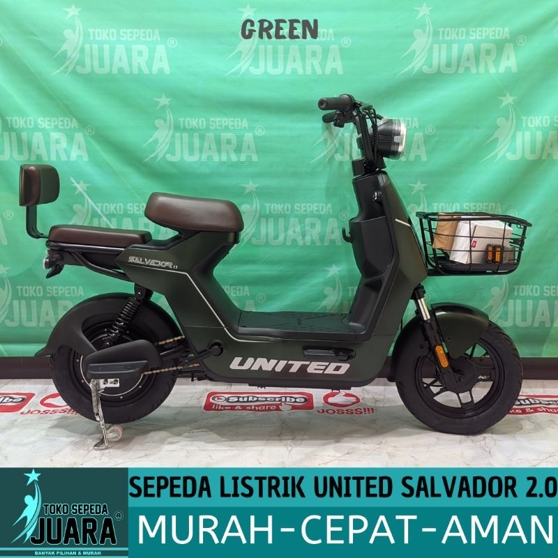 Jual SEPEDA LISTRIK UNITED SALVADOR 2.0 ELECTRIC E BIKE 14 INCH ...