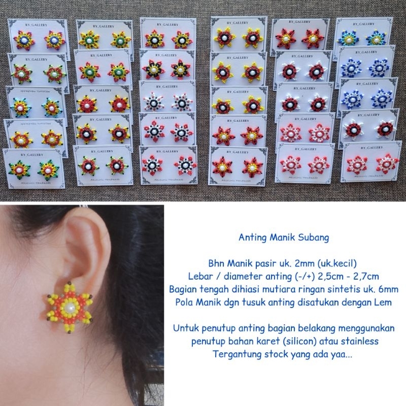 Jual anting manik dayak / anting dayak / anting manik / anting manik ...