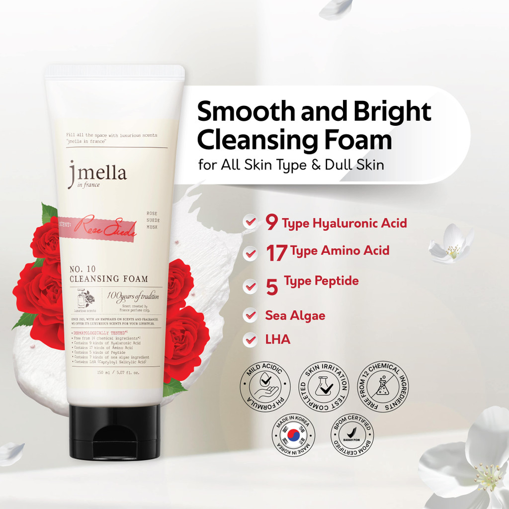 Jual JMELLA Cleansing Foam - In France Rose Suede No. 10 - 150ml ...