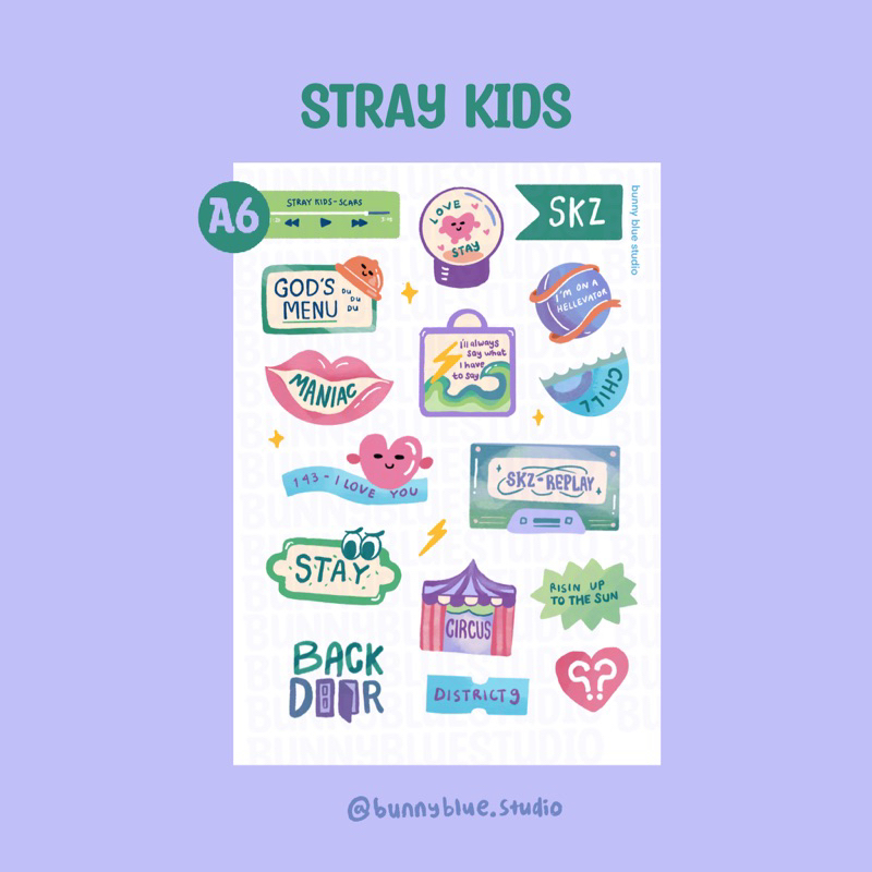 Jual SKZ Fanart Sticker Series | Shopee Indonesia