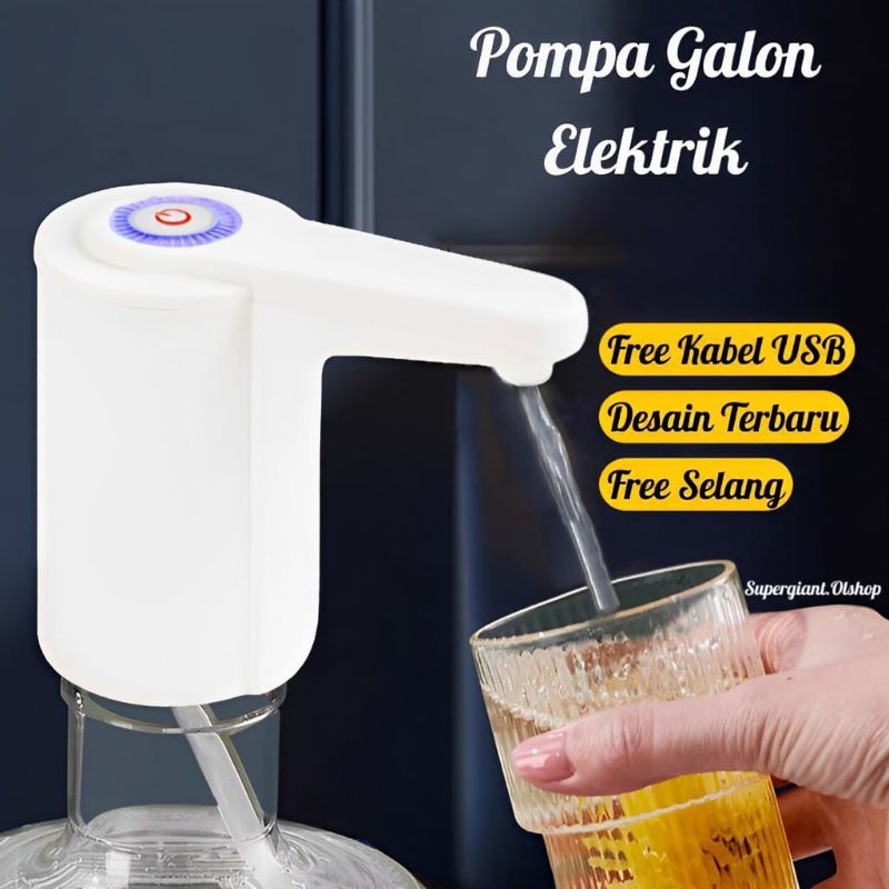 Jual Pompa Air Galon Elektrik Listrik Portable Electric Premium ⭐ ...