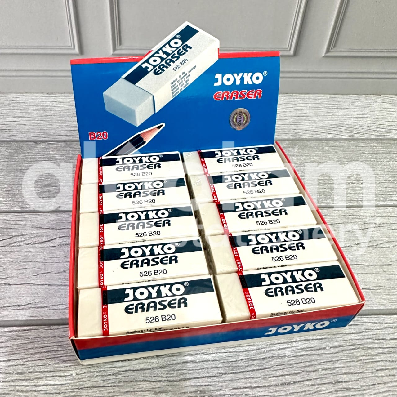 Jual ECER ( 5 PCS ) Penghapus Besar Putih Joyko | Shopee Indonesia