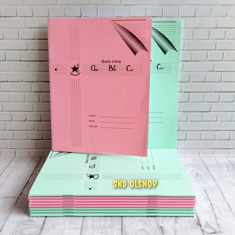 Jual Buku Tulis Bintang Obor Garis Lima 38 Lembar(Isi 10 buku) | Shopee ...