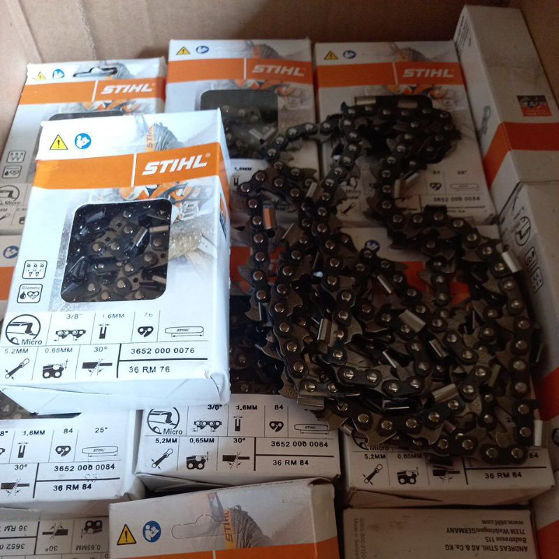 Jual ORIGINAL RANTAI CHAINSAW STIHL 22"38T BELAH UNTUK MESIN GERGAJI KAYU | Shopee Indonesia