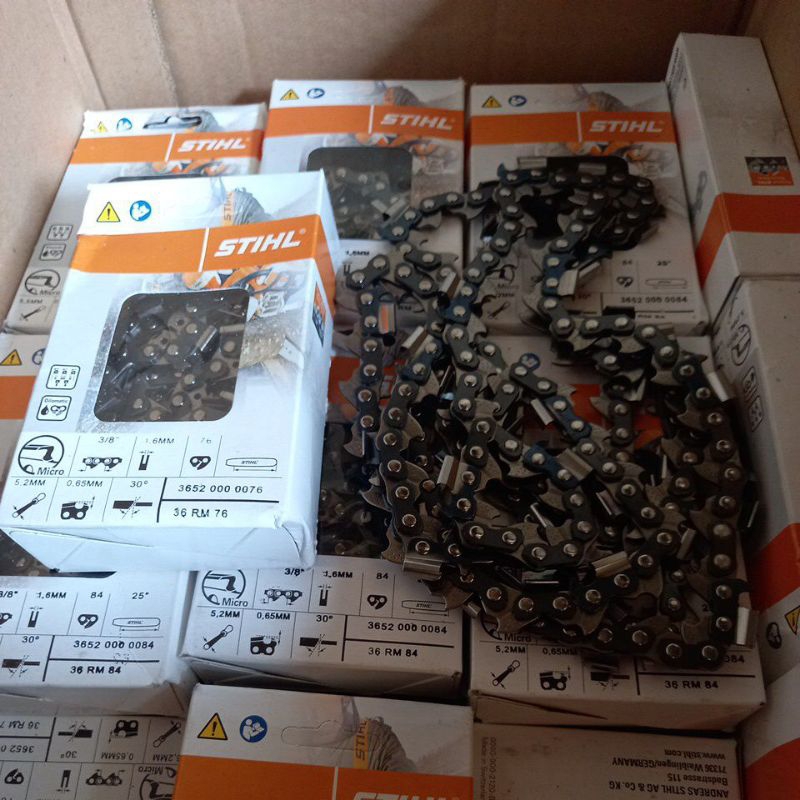 Jual ORIGINAL RANTAI CHAINSAW STIHL MS381-MS382 25"42T BELAH UNTUK MESIN GERGAJI KAYU | Shopee ...