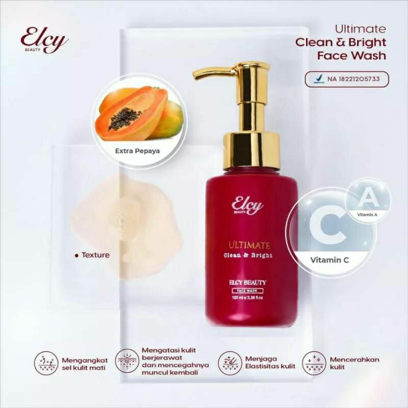 Jual (COD) FACIAL WASH ELCY BEAUTY ORIGINAL | Shopee Indonesia
