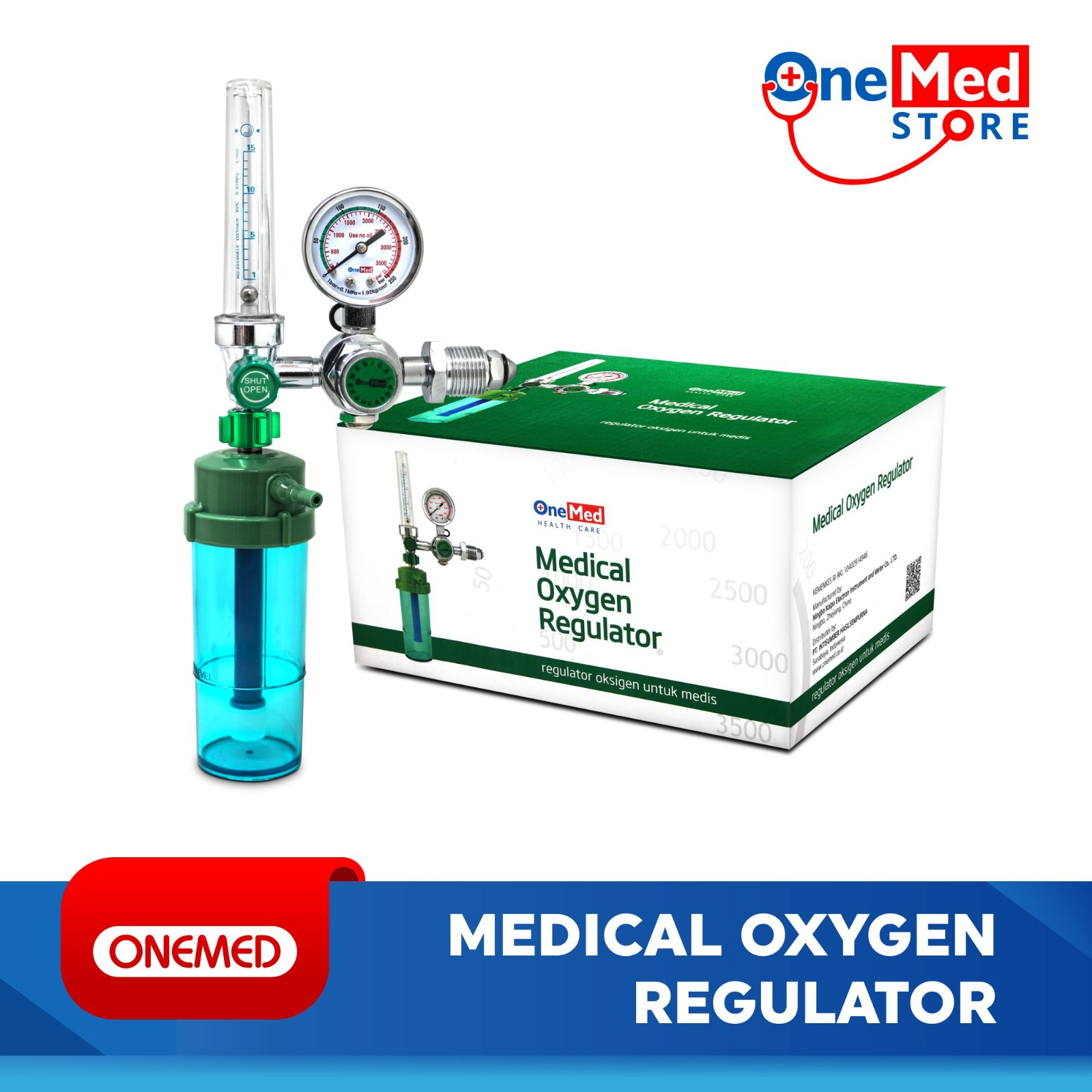Jual Regulator Oksigen / Oxygen / O2 OneMed | Shopee Indonesia