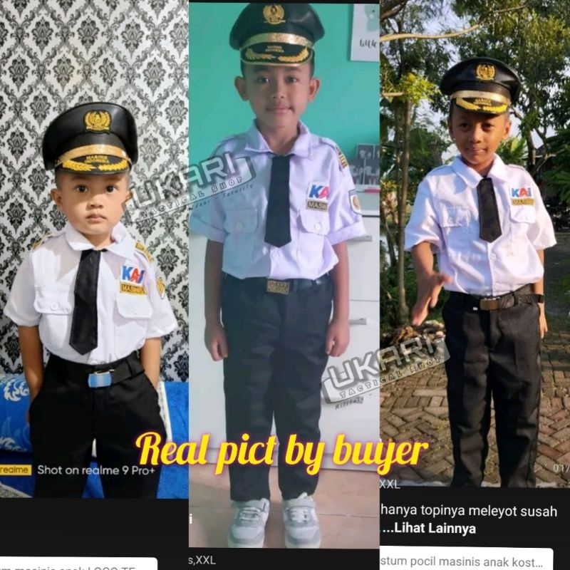 Jual LOGO TERBARU Baju profesi anak Masinis logo KAI kereta api TK PAUD ...