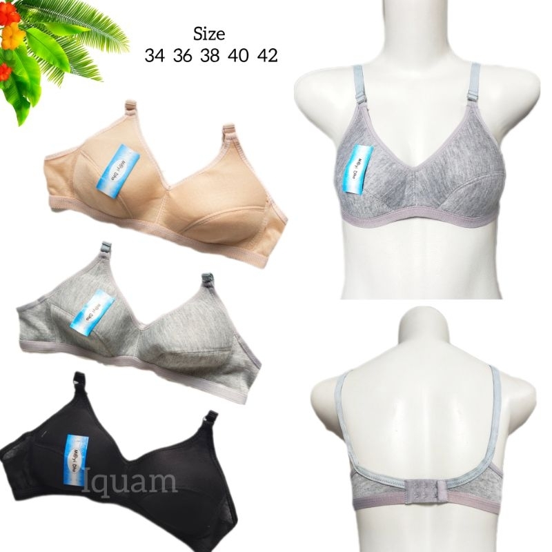 Jual 3PCS BH Bra Sport Perempuan Dewasa Tanpa Kawat dan Busa Tipis ...
