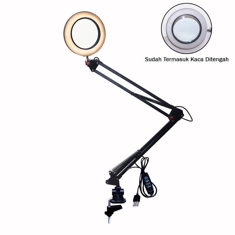 Jual EELIC ELC-J051 Lampu meja led usb dilengkapi dengan kaca pembesar ...