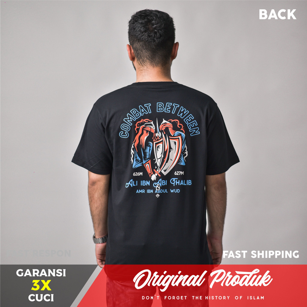 Jual KAOS QAF COMBAT BETWEEN ALI IBN ABI THALIB - Original Kaos Qaf ...