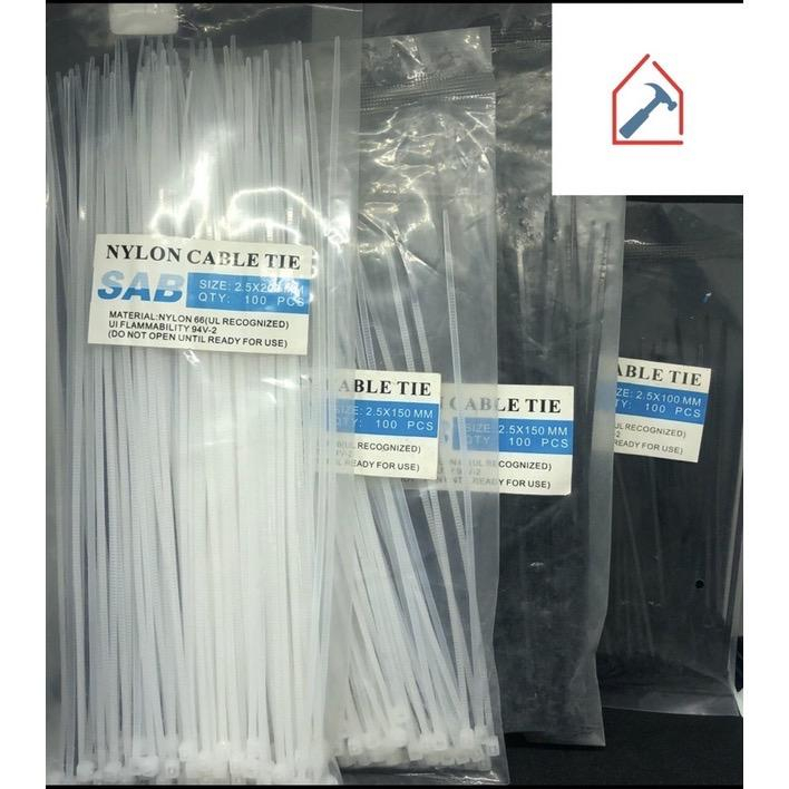 Jual NYLON CABLE TIE 100MM/ 150MM/ 200MM | Shopee Indonesia