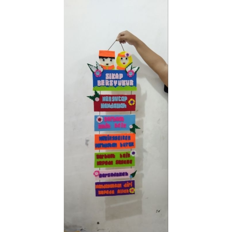 Jual profil pelajar pancasila hiasan dinding pajangan gantung dari kai flanel edukasi prakarya ...