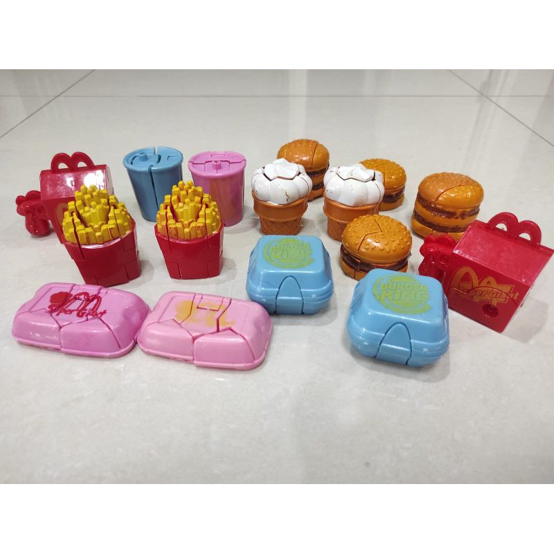 Jual Mainan Anak Burger King MCD Happy Meal Transformer 16 Pcs | Shopee Indonesia