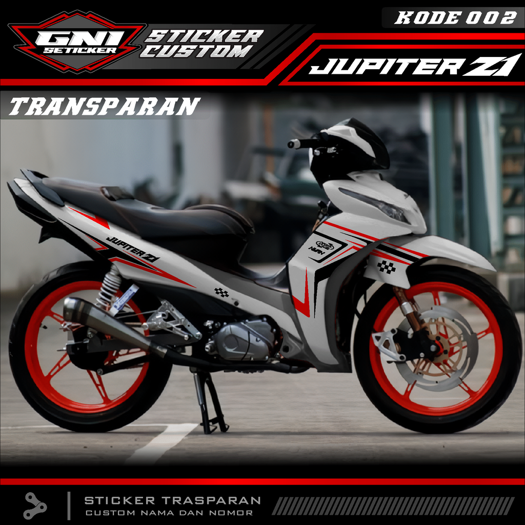 Jual STRIPING TRANSPARAN UV JUPITER Z1 LAGENDA CUSTOM GRAFIS SIMPEL ...