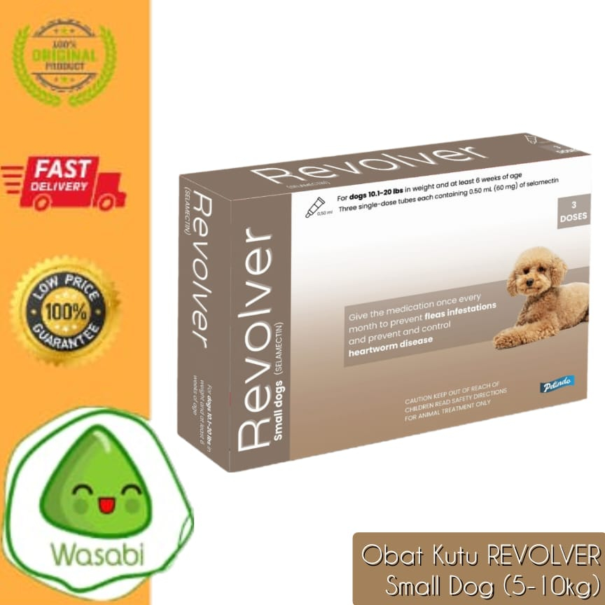 Jual PETINDO REVOLVER PLUS SMALL DOG S Selamectin - Obat kutu anjing 5 ...