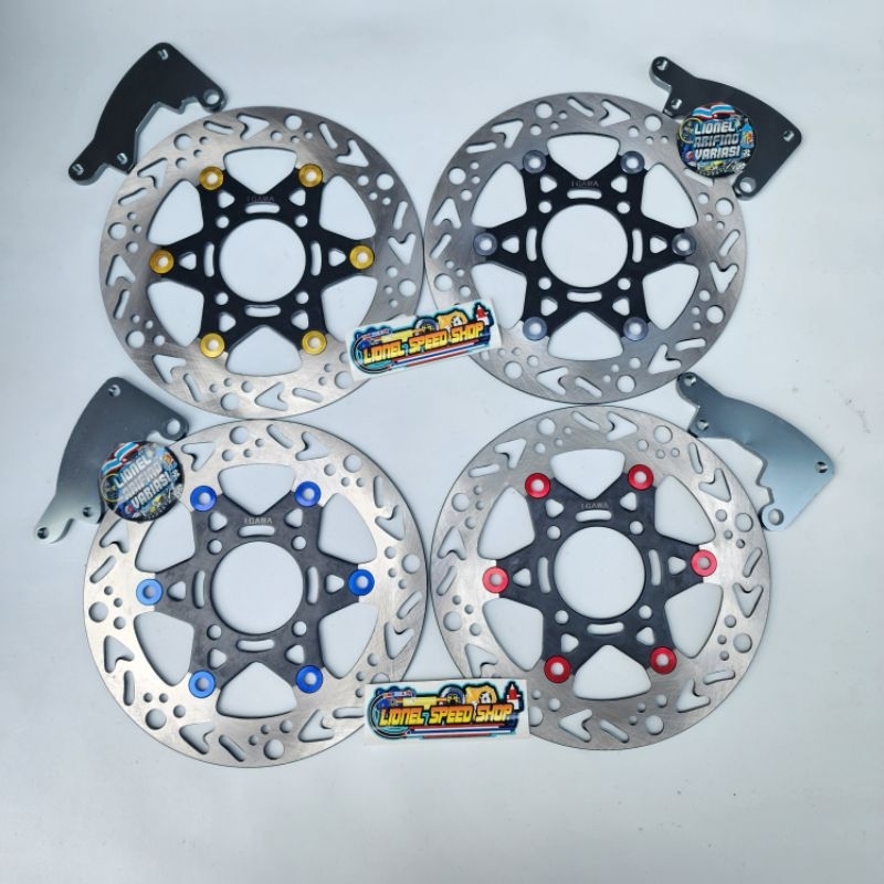 Jual Piringan cakram disk model rotor plus breket 220mm beat vario ...