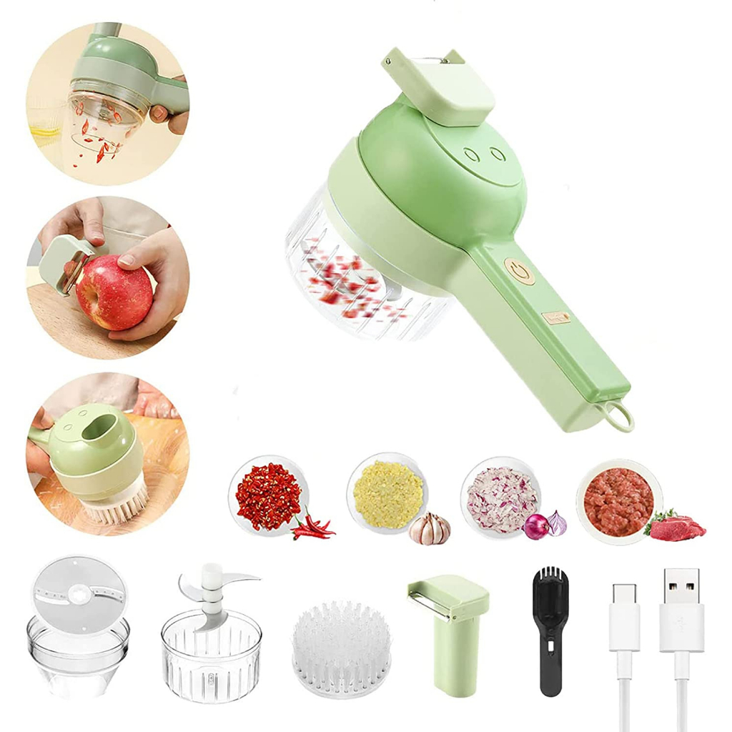 Jual HOUSEWAREBRAND - FOOD CHOPPER MINI WIRELESS 4IN1 MULTIFUNGSI ...