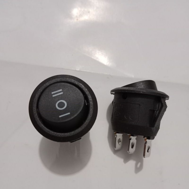 Jual saklar bulat 3 pin on of on | Shopee Indonesia