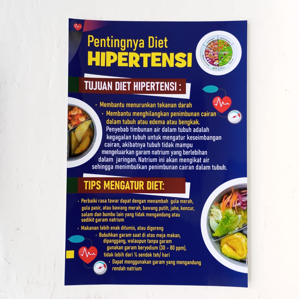Jual Poster Edukasi Pentingnya Diet Hipertensi, Poster Edukasi Kesehatan | Shopee Indonesia