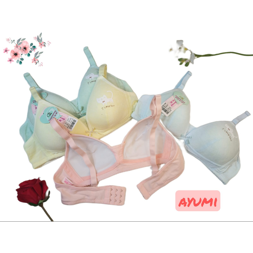 Jual Bra Fashion Remaja /BH Pelajar / BH Busa Tipis Tanpa Kawat Push Up ...