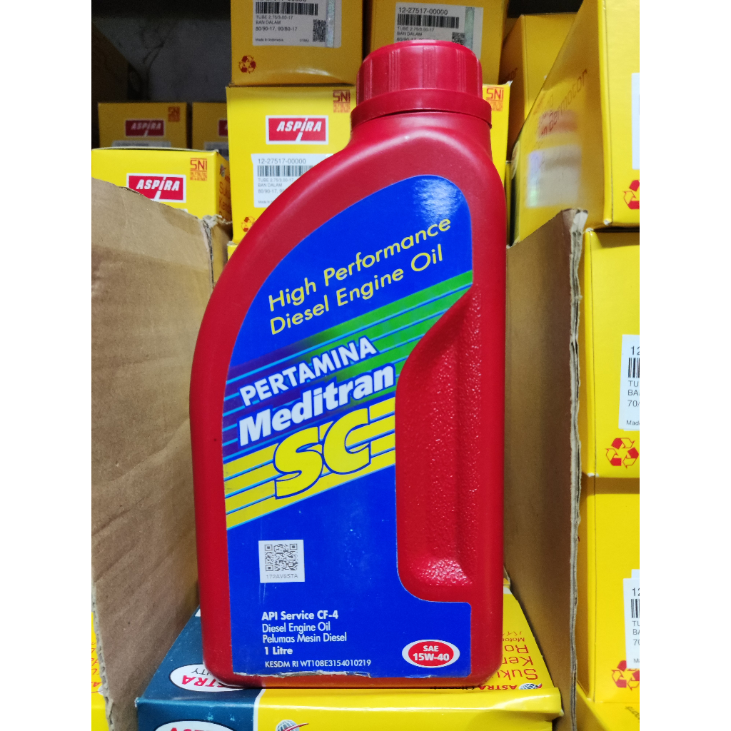 Jual Oli mobil dan mesin diesel Pertamina Meditran SC 15w 40 isi 1 ...