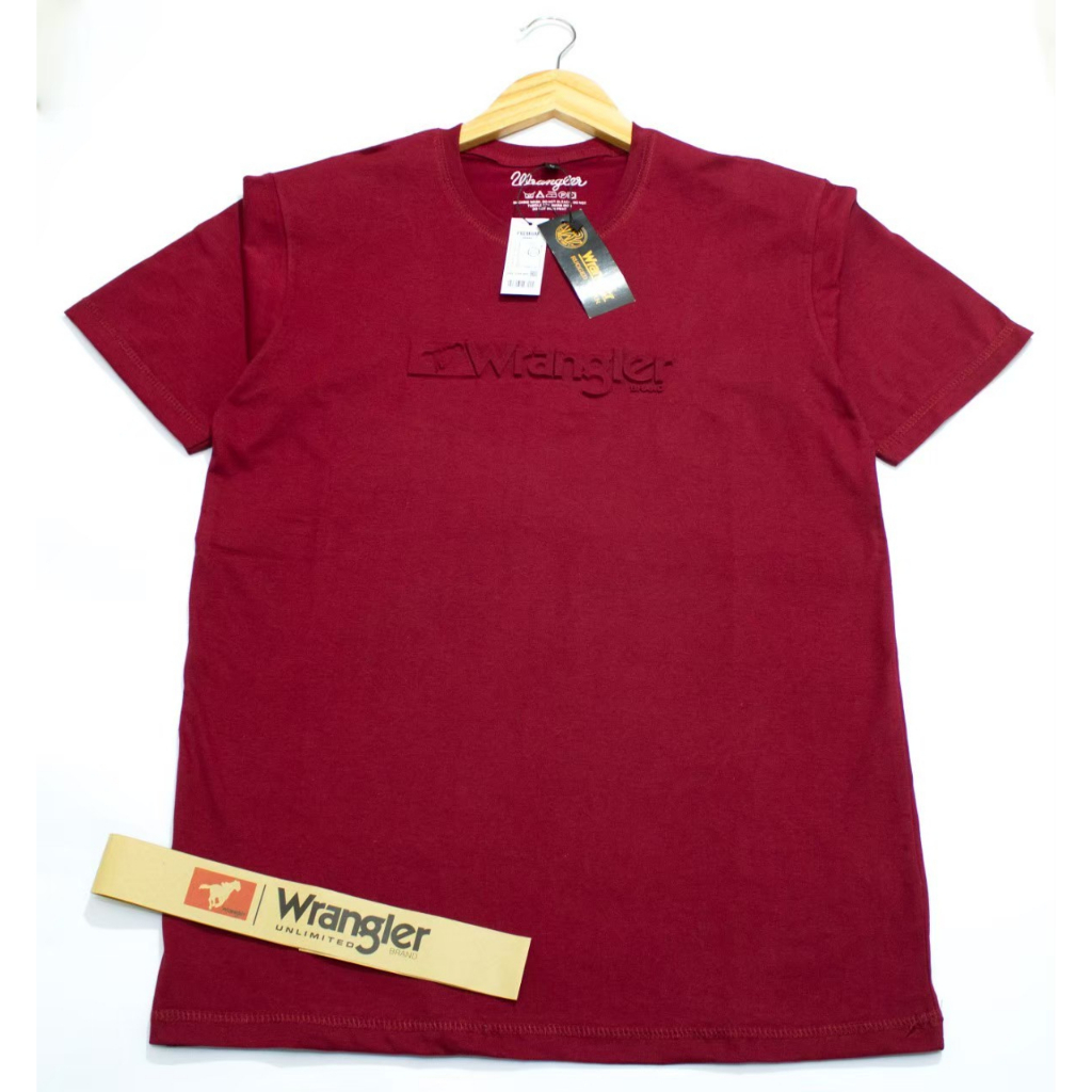 Jual T-Shirt Baju Kaos Wrangler Dusty Pink Sablon Timbul DEWASA ...