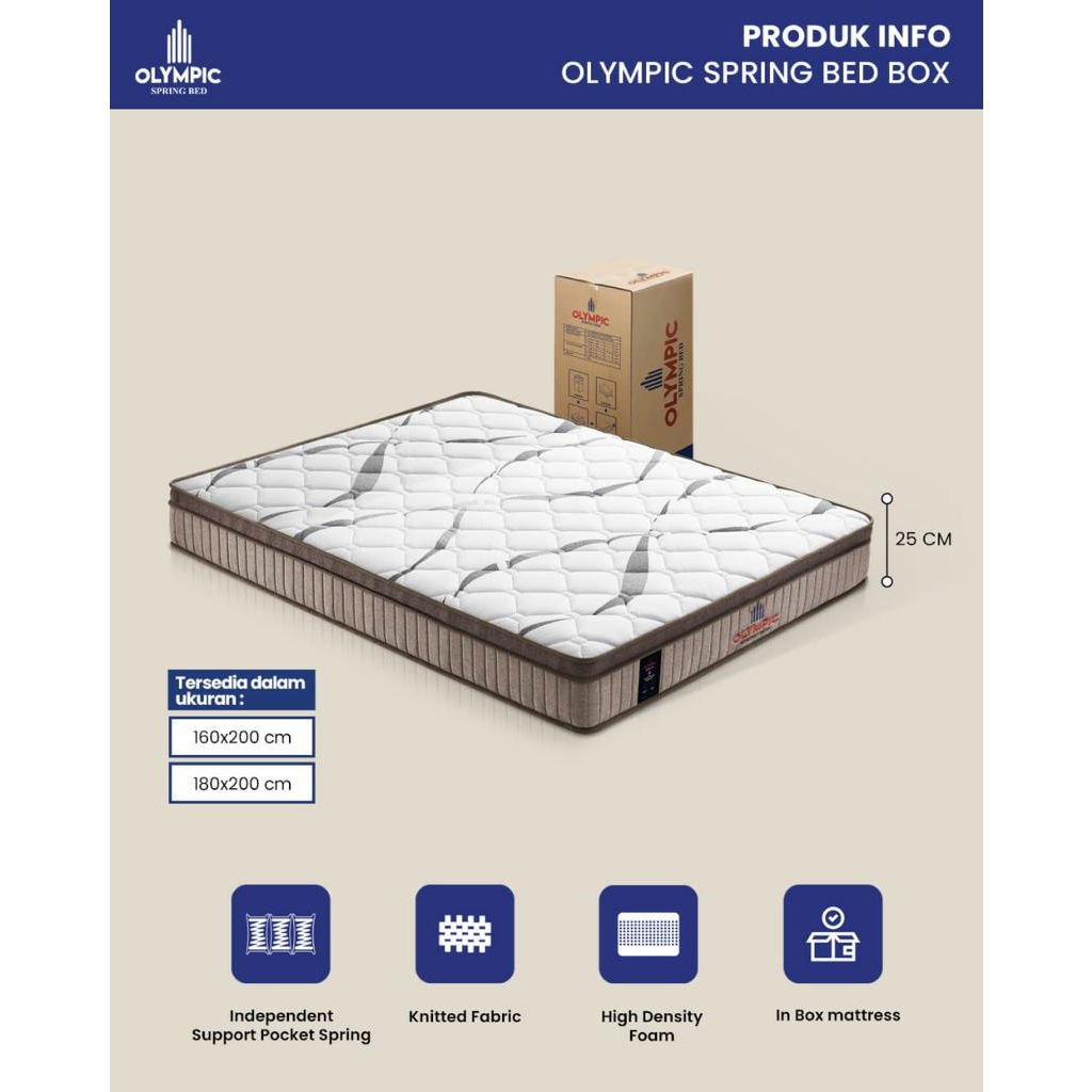 Jual (Kargo) Olympic Springbed In The Box Uk 180x200 Matras Pocket ...